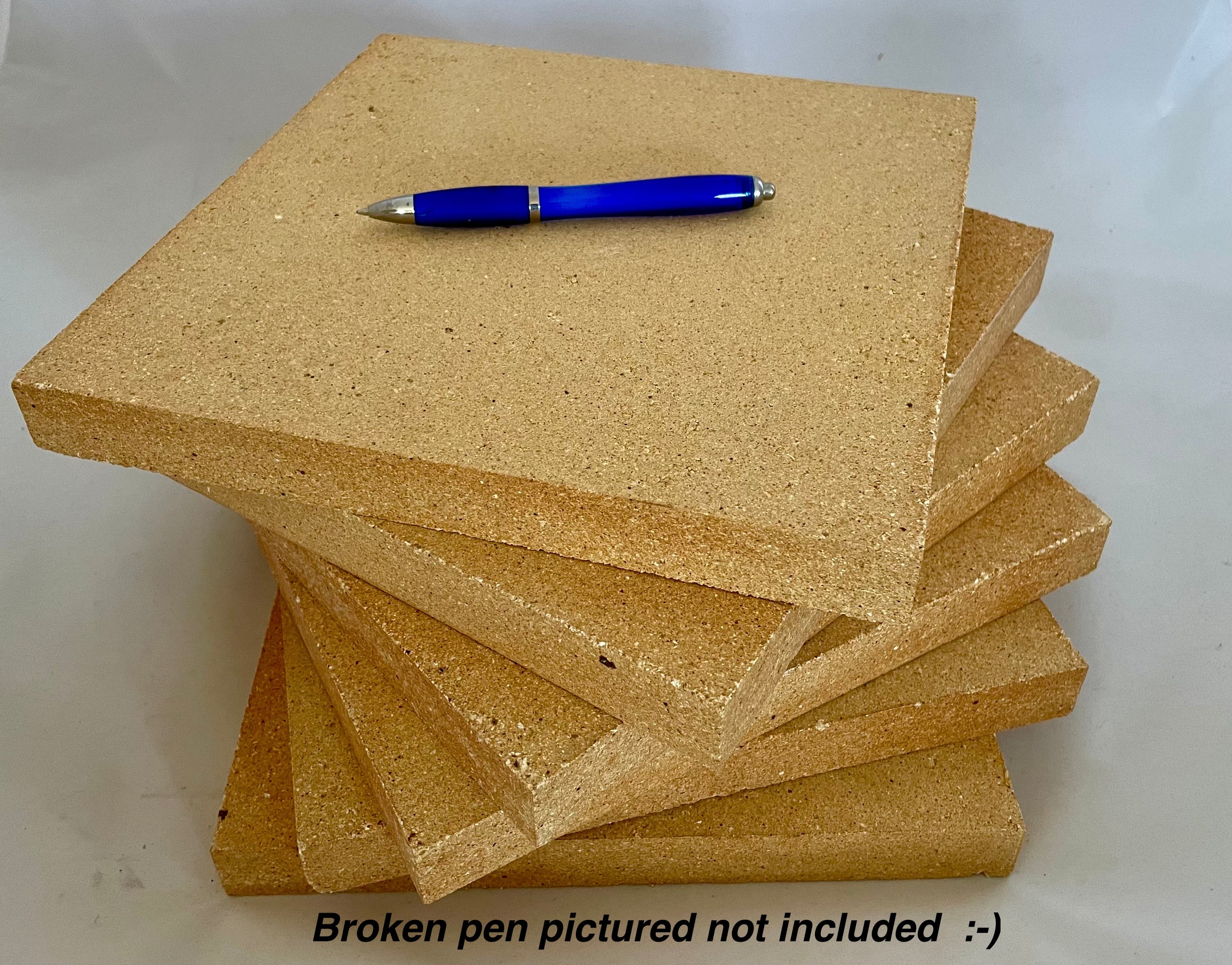 Fire Bricks 250 x 250 x25mm lot of 6 bricks — Primal Fires