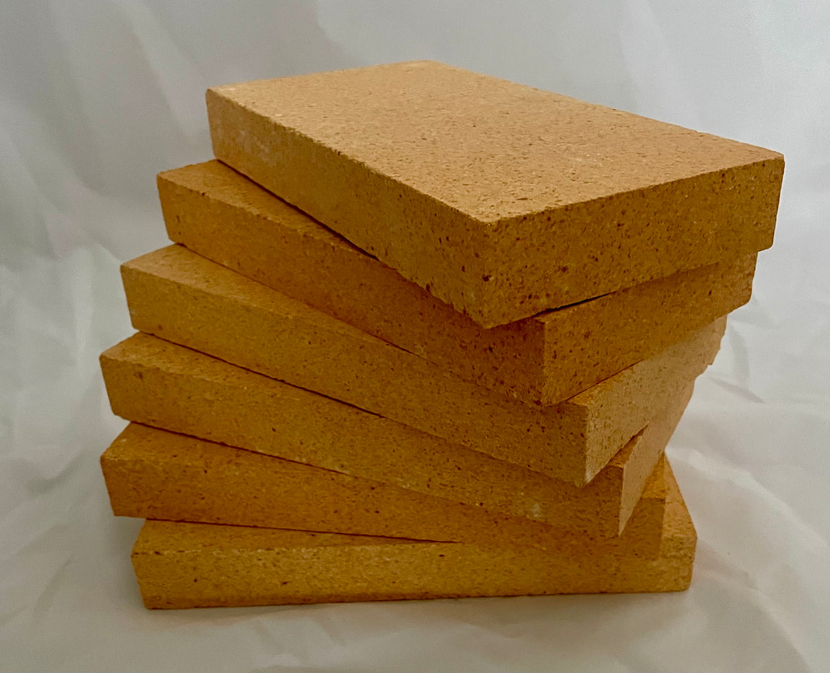 Fire Bricks 230 x 114 x 30mm Lot of 6 Bricks — Primal Fires