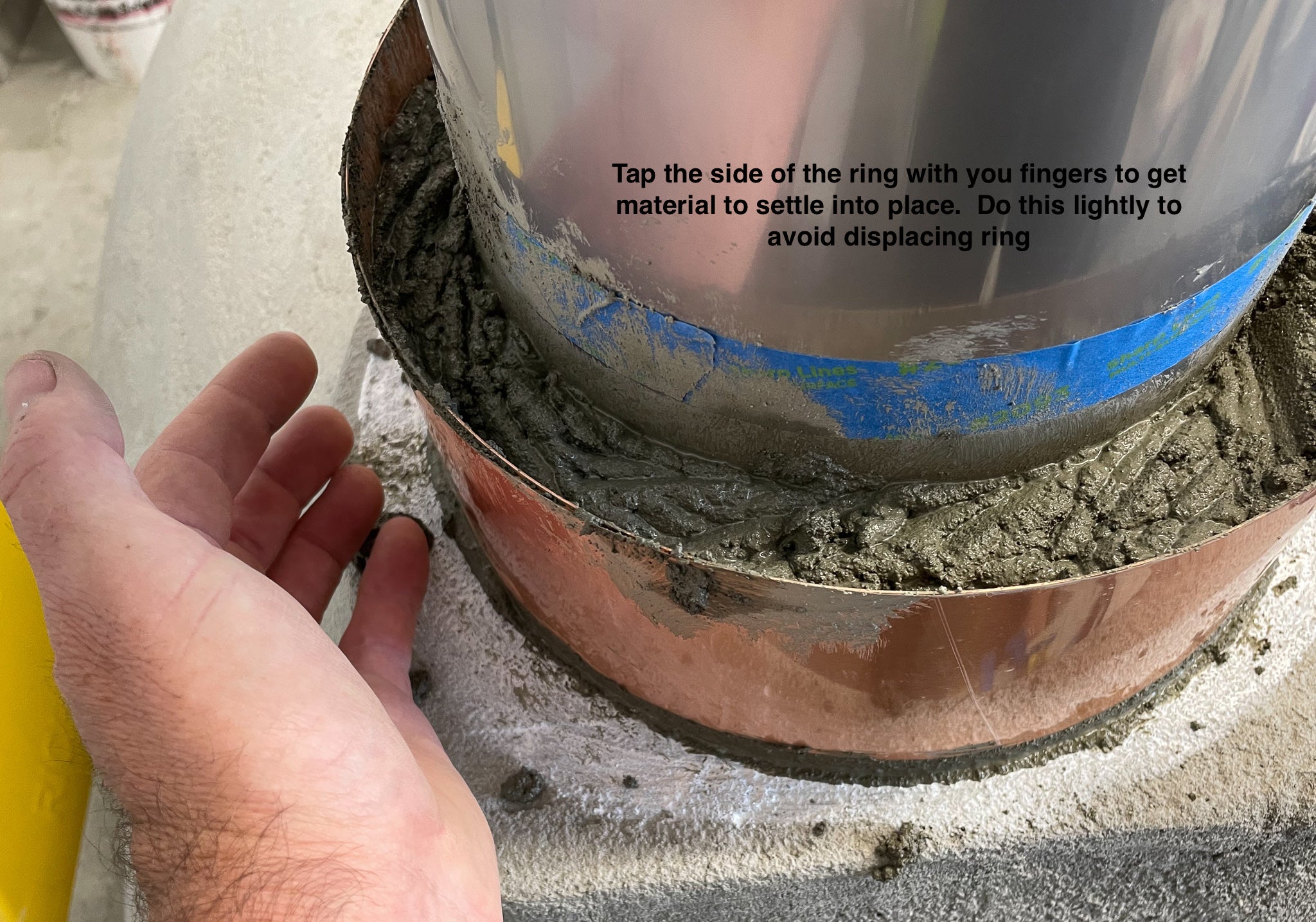 Decorative Ring, Copper, 100mm, Full Kit Including Mortar To Fill ...