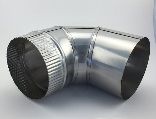 Rigid 90 Degree Stainless Steel Bend to suit 150mm Flue – Primal Fires