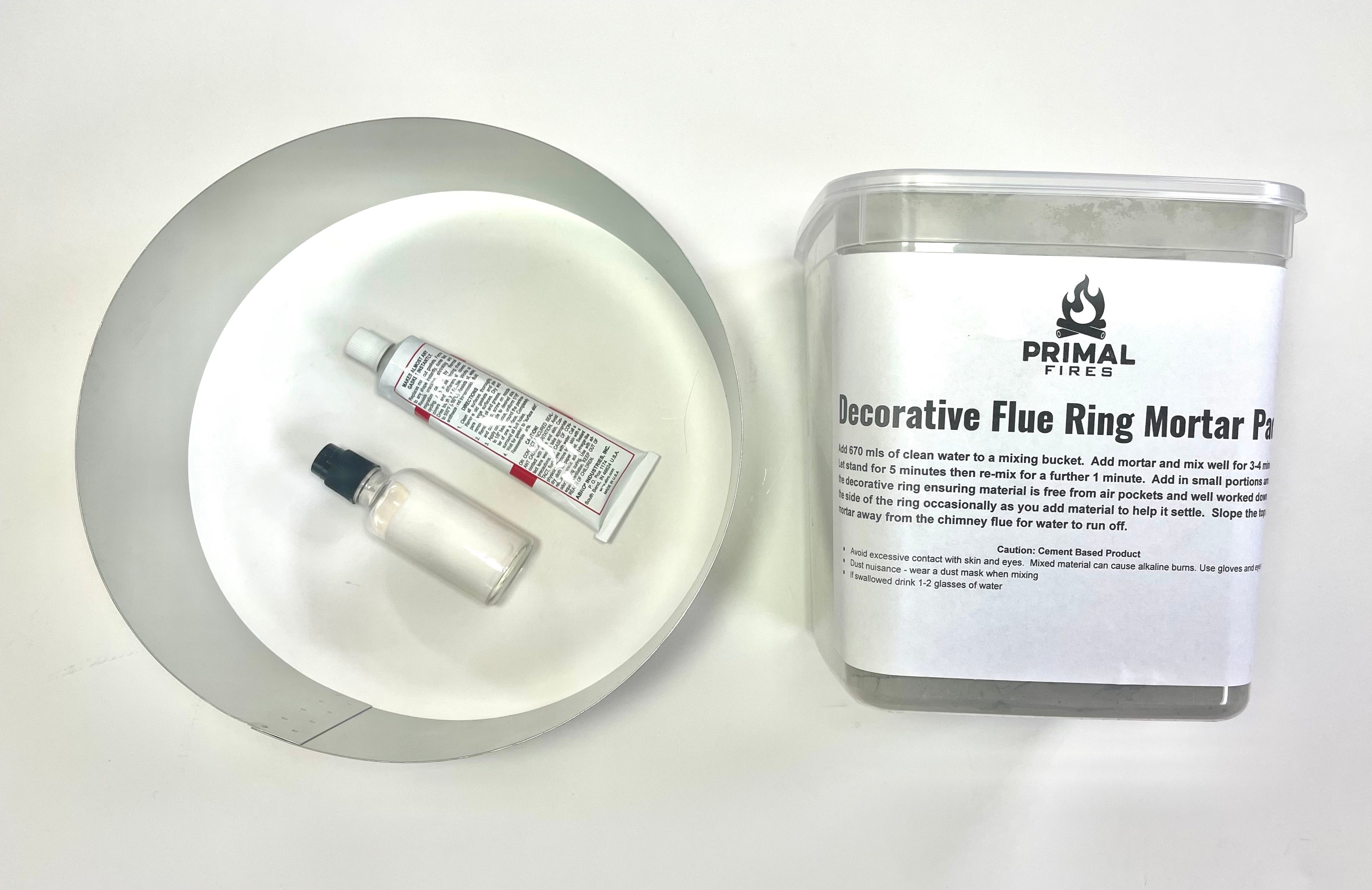 Decorative Ring, Stainless Steel, 100mm, Full Pack, Including Mortar T ...